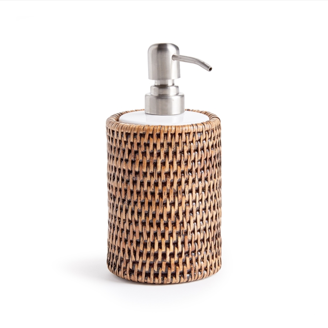 BURMA RATTAN SOAP DISPENSER – Alexandra Rae Interior Design