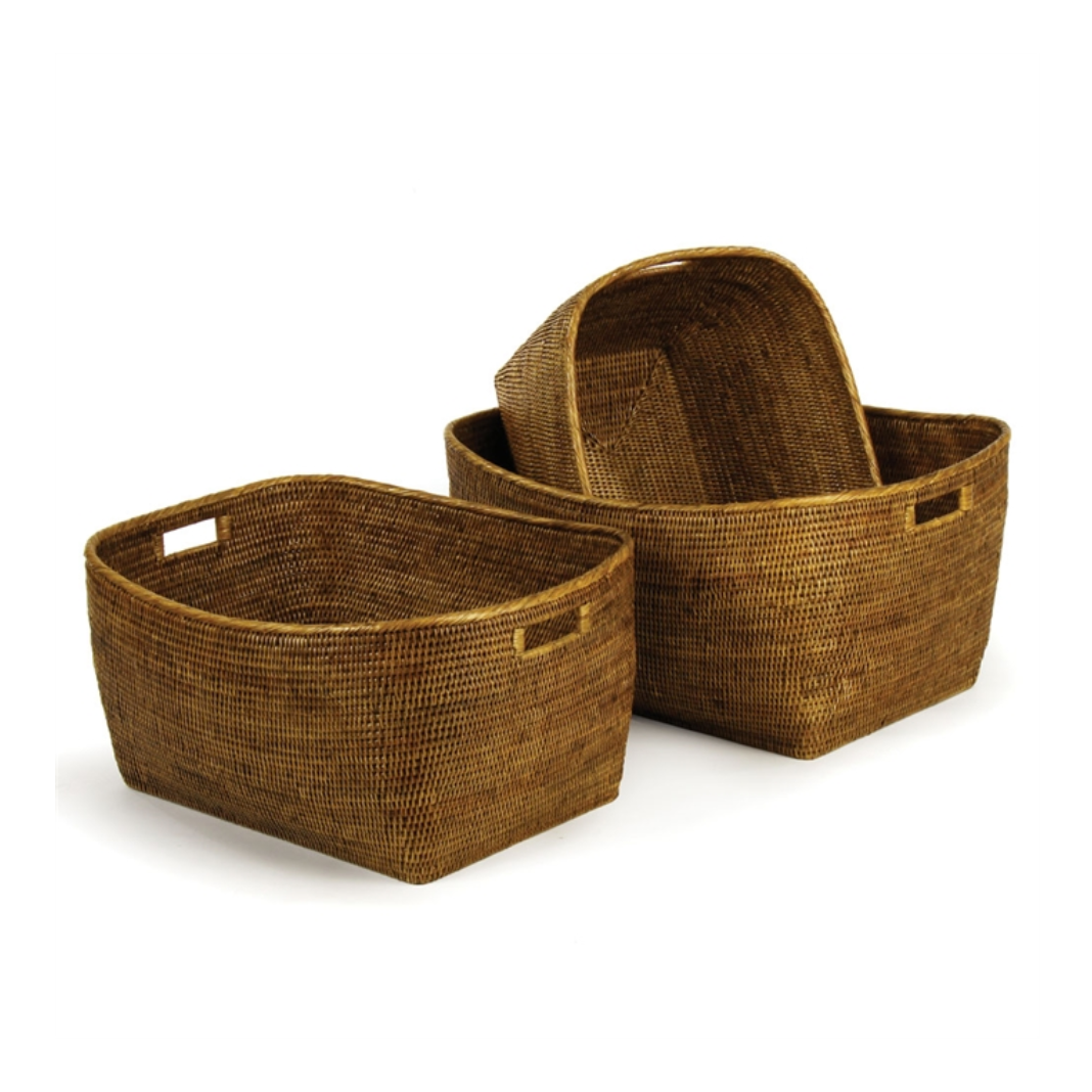 BURMA Set 3 BASKETS w/ HANDLES – Alexandra Rae Home