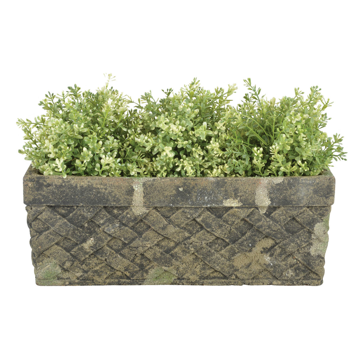 Aged Ceramic Trough, Moss Green – Alexandra Rae Home